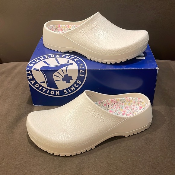 Birkenstock | Shoes | Birkenstock Super Birki White Asst Tf | Poshmark